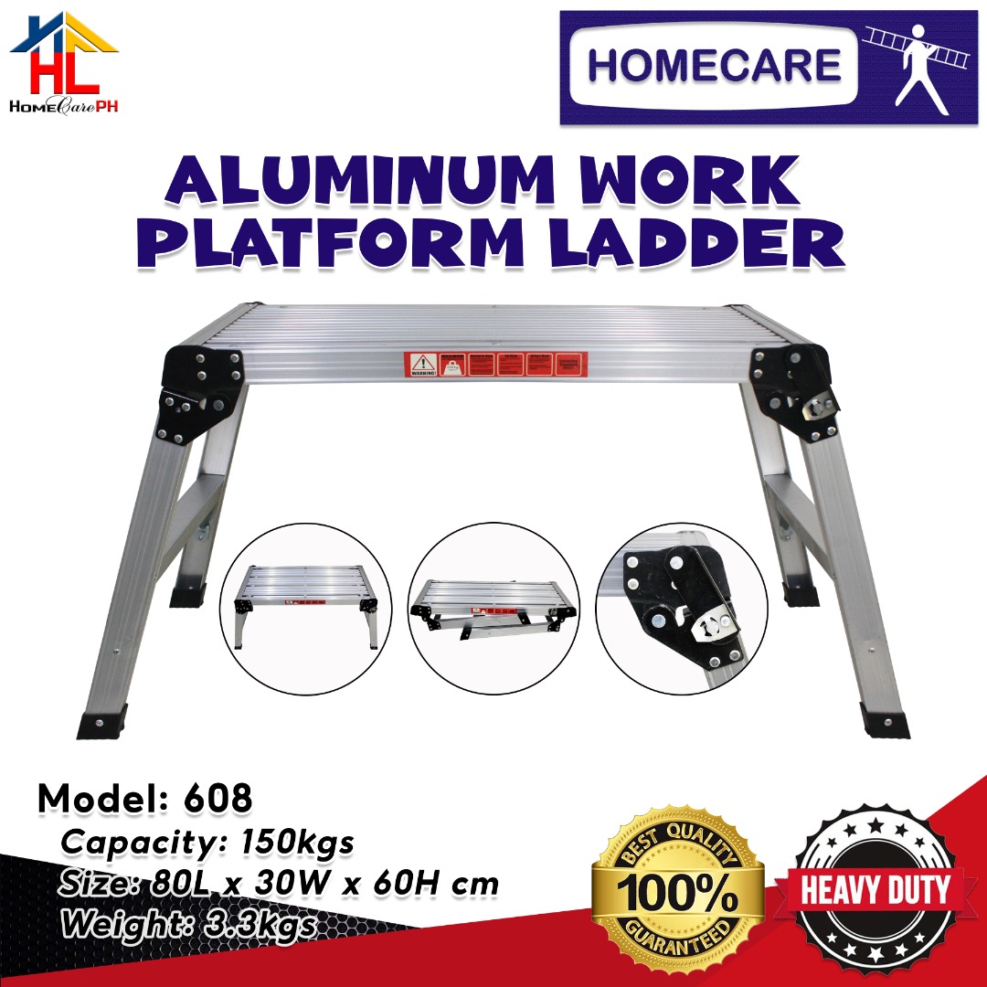 Homecare Aluminum Work Platform Ladder 608, Commercial & Industrial ...