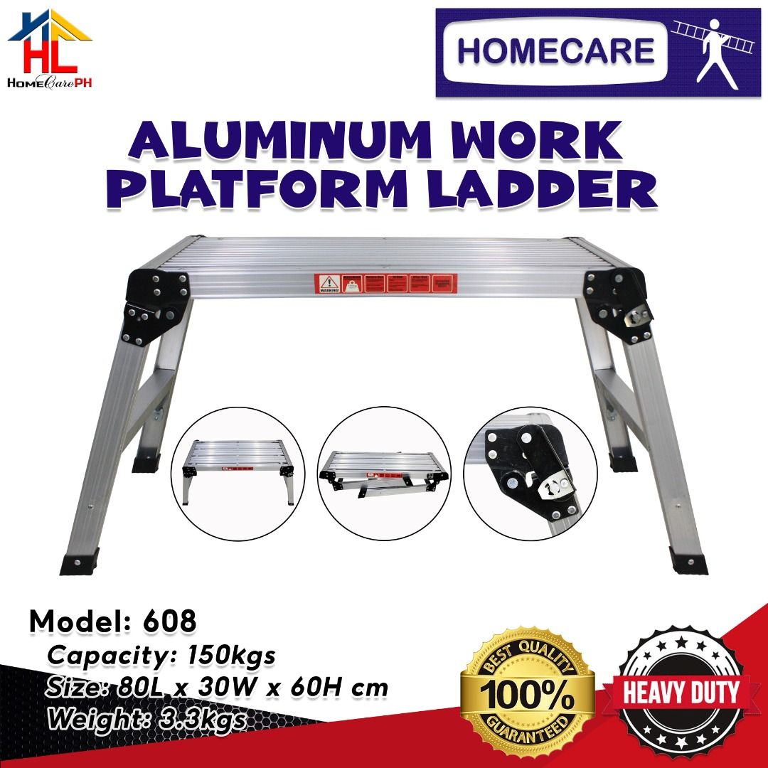 Homecare Aluminum Work Platform Ladder 608, Commercial & Industrial ...