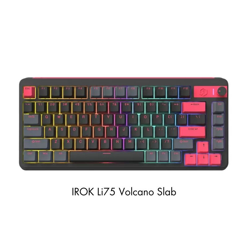 IROK Li75 Tri-Mode RGB Hotswappable Mechanical Keyboard (Supports QMK ...