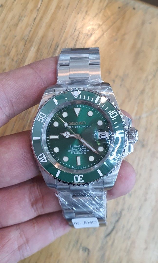 JAM SEIKO MODS HULK AUTOMATIC, Fesyen Pria, Jam Tangan di Carousell