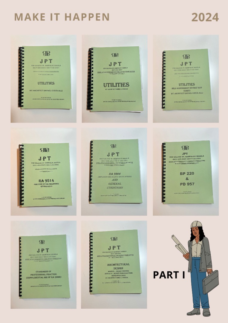 JPT ALE (Architecture Licensure Examination) review set: P2,300 ...