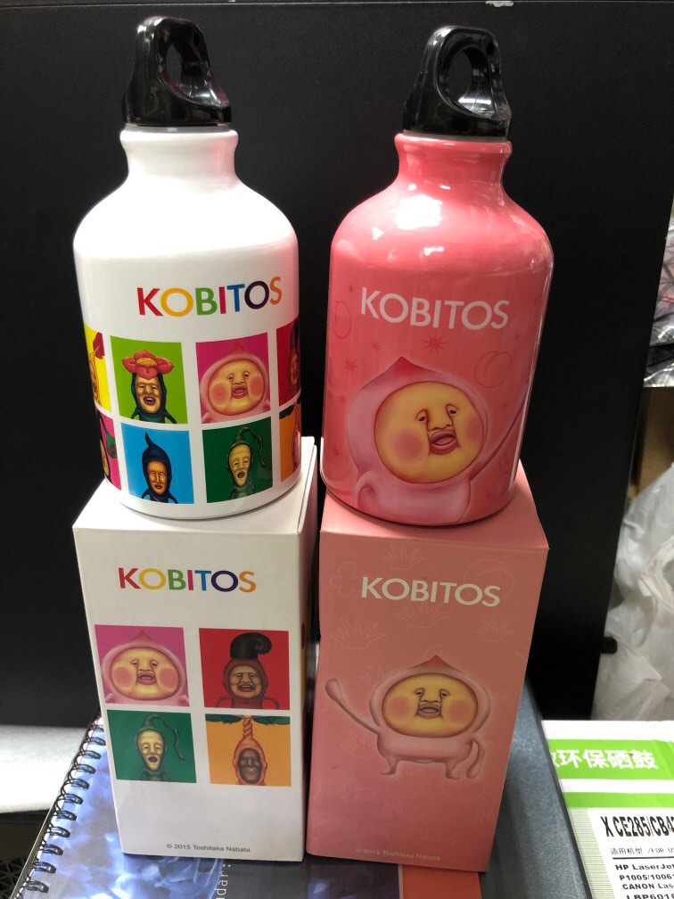 Kobitos 醜屁頭 屁桃君 小確幸 限量版 鋁水樽 水壺 water bottle, 傢俬＆家居, 廚具和餐具, 廚水杯、水壺 ...