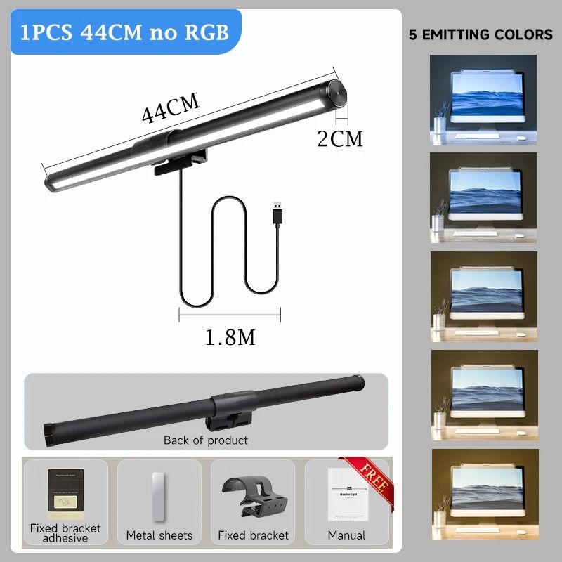 Led Monitor Light Bar Computer Lamps Reading Light Screen Hanging Desk ...