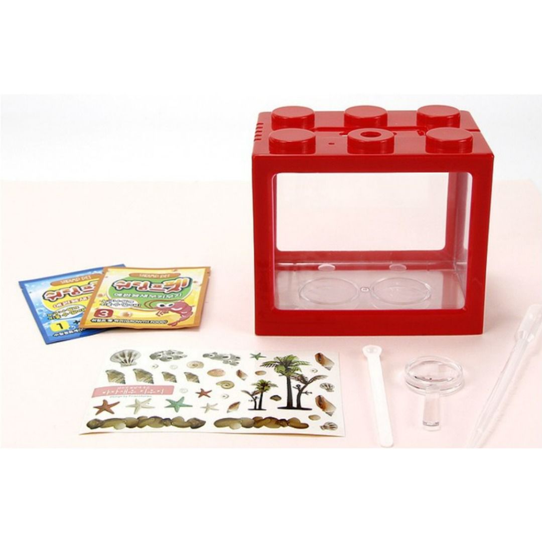 Little Shrimp Sea Monkeys Pet Eggs Block Tank Hatching Kit Educational ...