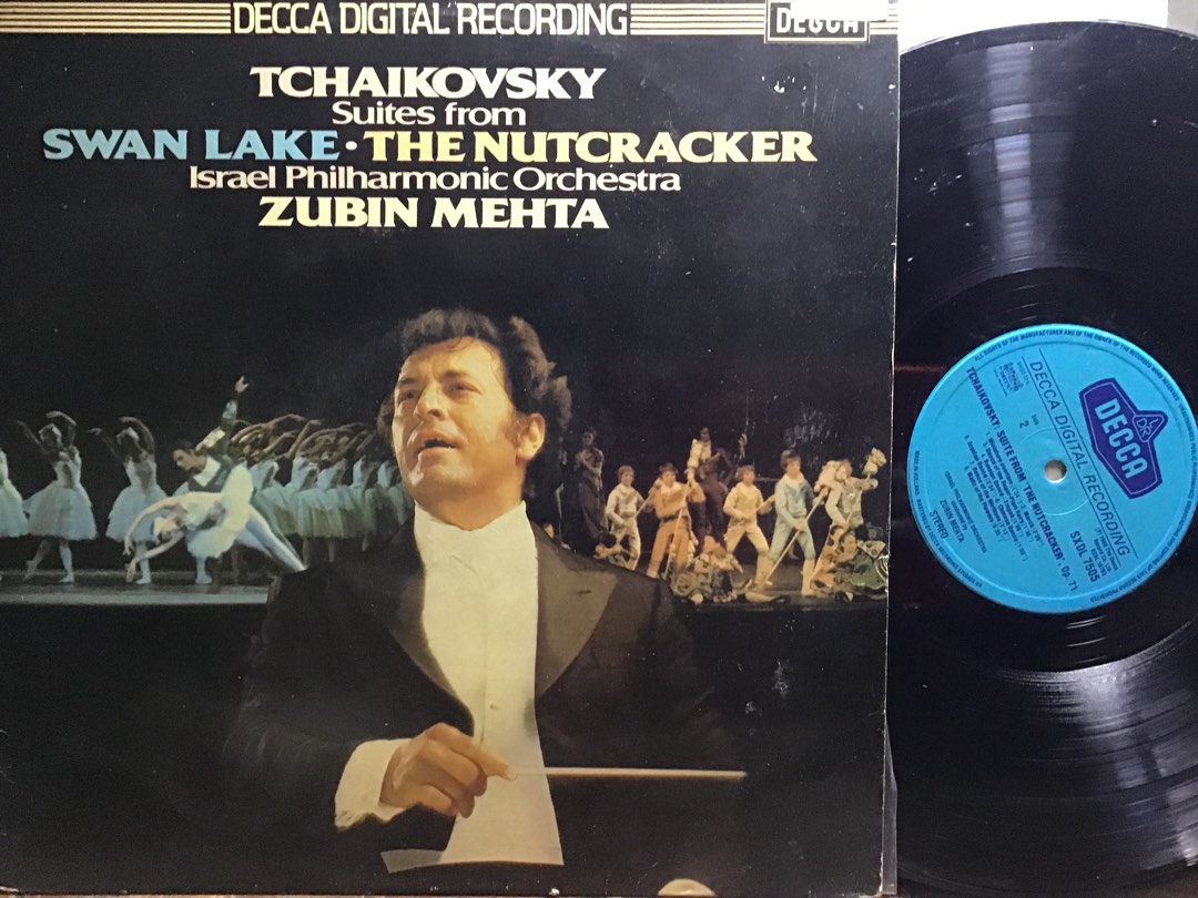 LP Tchaikovsky Swan Lake - Zubin Mehta OOP DECCA VINYL RECORD Anubis ...