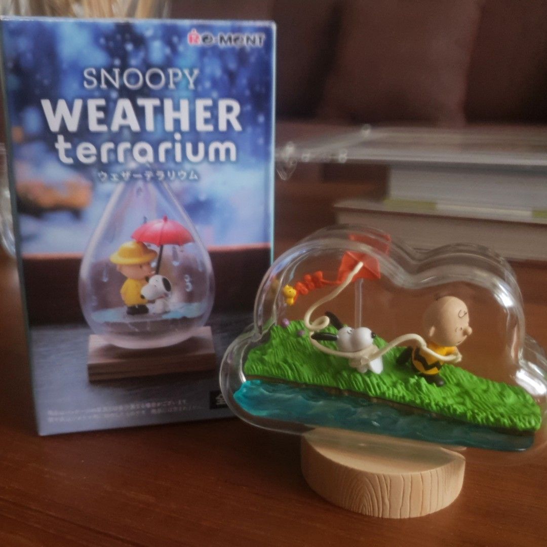 Peanuts Snoopy Charlie Brown Weather Terrarium Blind Box Figure (Cloud ...
