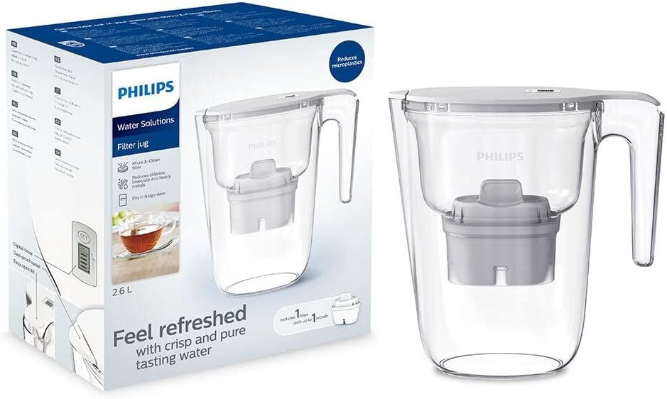 Philips Water Solution Filter Jug 飛利浦濾水壺, 傢俬＆家居, 廚具和餐具, 濾水器 - Carousell