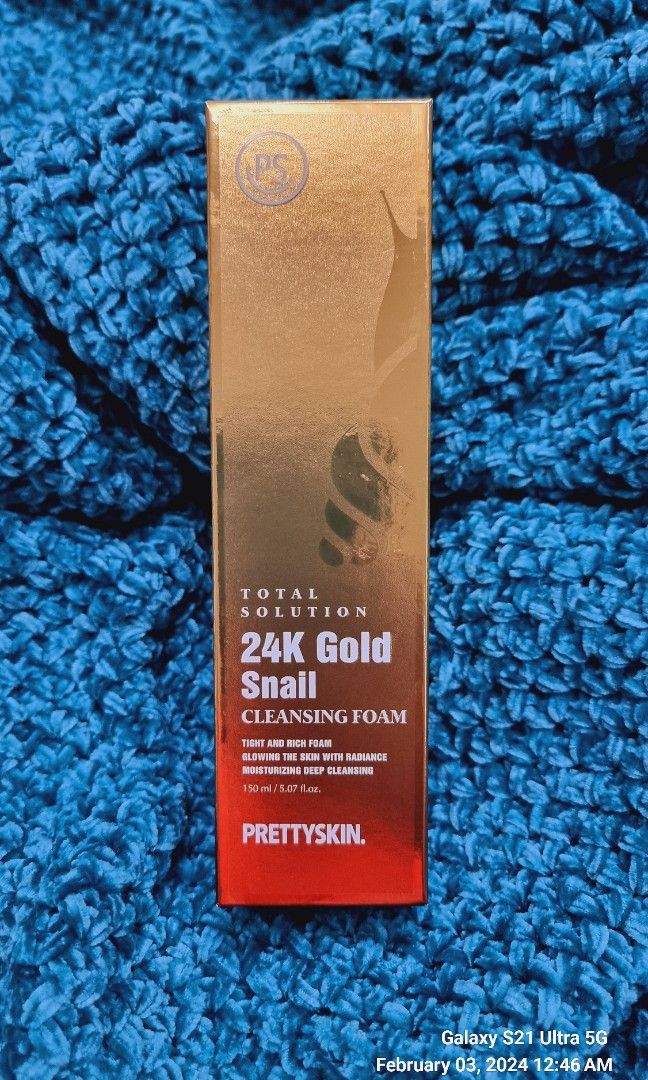 [PRETTY SKIN] total solution 24k Gold Snail Cleansing Foam 150ml ...