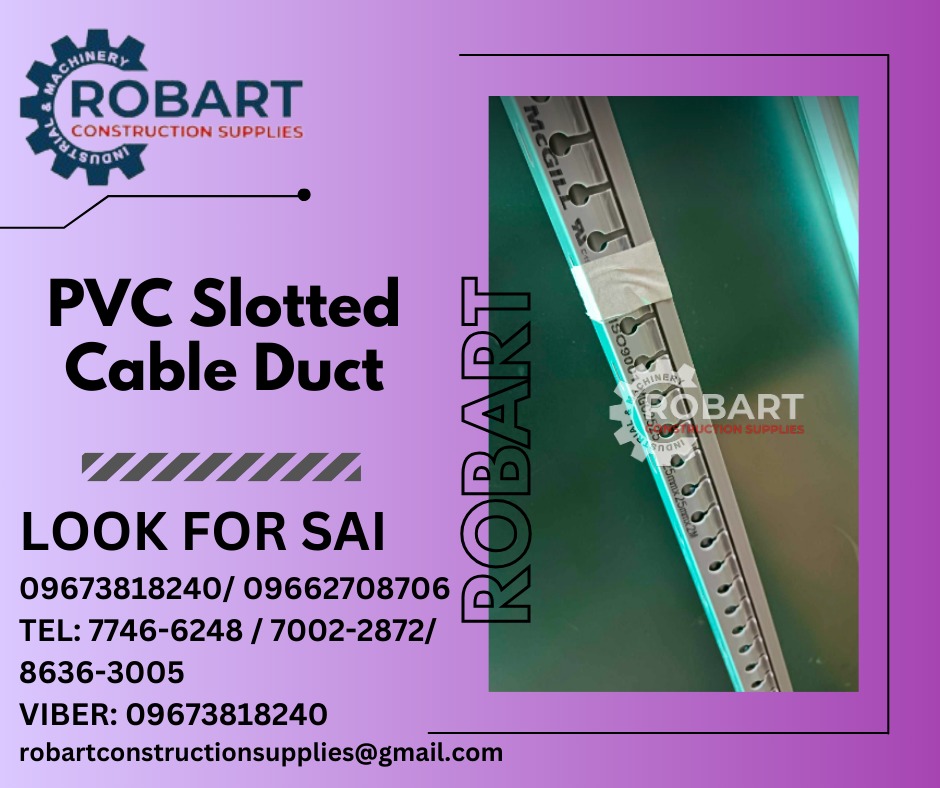 PVC Slotted Cable Duct, Commercial & Industrial, Construction Tools ...