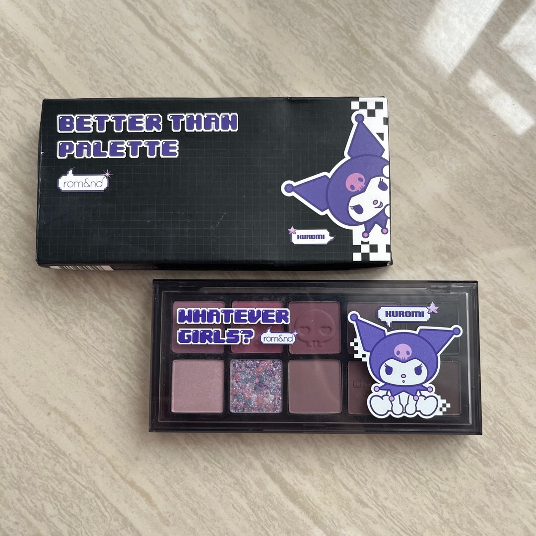 (SOLD) Romand x Sanrio Eyeshadow Palette Kuromi, Kesehatan & Kecantikan ...