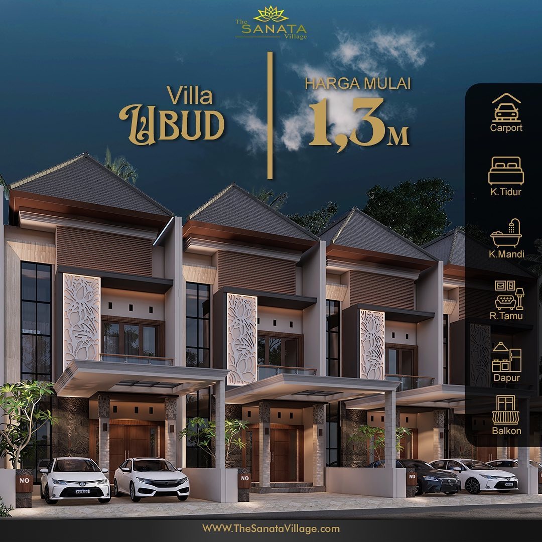 Rumah Konsep Villa Bali di Malang, Antik, Furnitur di Carousell