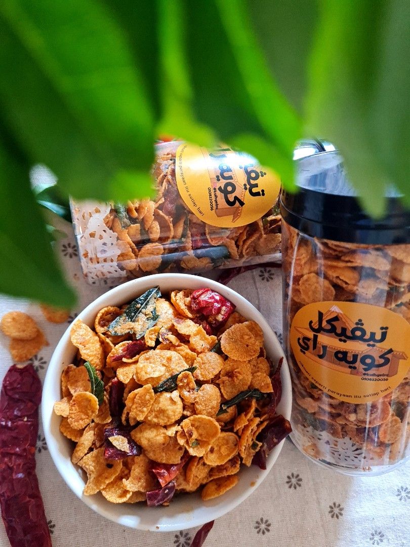 salted egg cornflakes, Food & Drinks, Homemade Bakes on Carousell