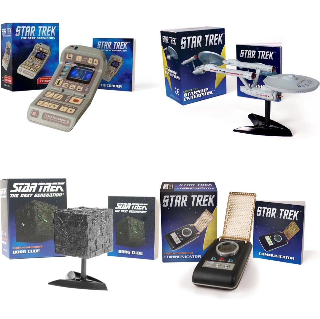 Star Trek : Light-Up Starship TOS USS Enterprise, Borg Cube, TOS ...