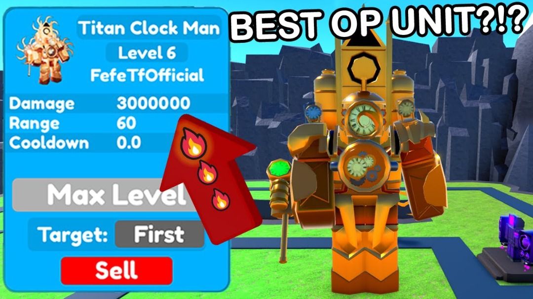 TITAN CLOCK MAN Toilet Tower Defense TTD , Video Gaming, Video Games ...