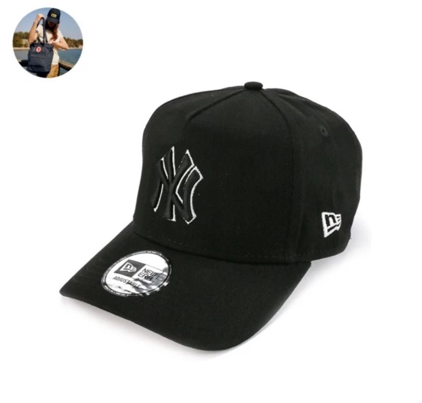 Topi New Era Original 940KF 9Forty K-Frame NY Yankees Black white ...