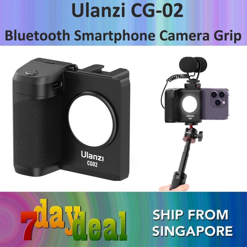 Ulanzi CG02 CG-02 Smartphone Camera Grip Bluetooth with Fill Light (3282A), Mobile Phones ...