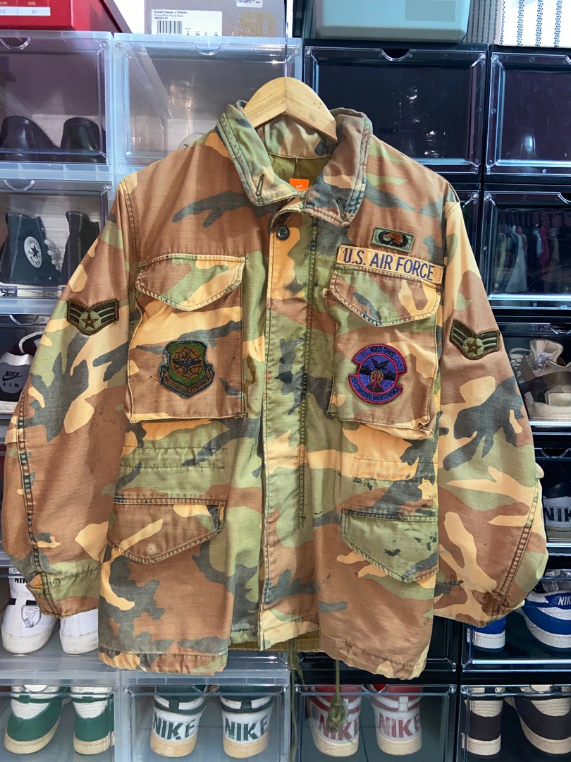 Vintage 80’s US Military Air Force Army Jacket, Men's Fashion, Coats ...