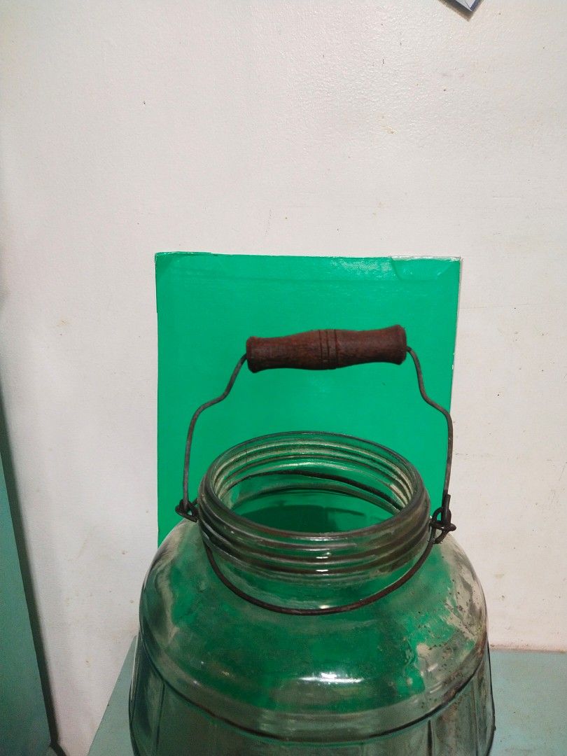 Vintage glass "GARAPON"/1950s era/Metal cover missing/16 inches high ...