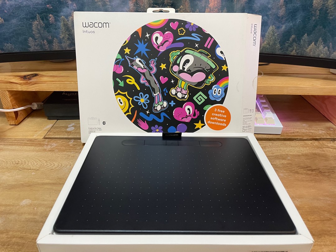 Wacom Intuos Medium with Bluetooth - Black (CTL-6100WL / K0-C), Mobile ...