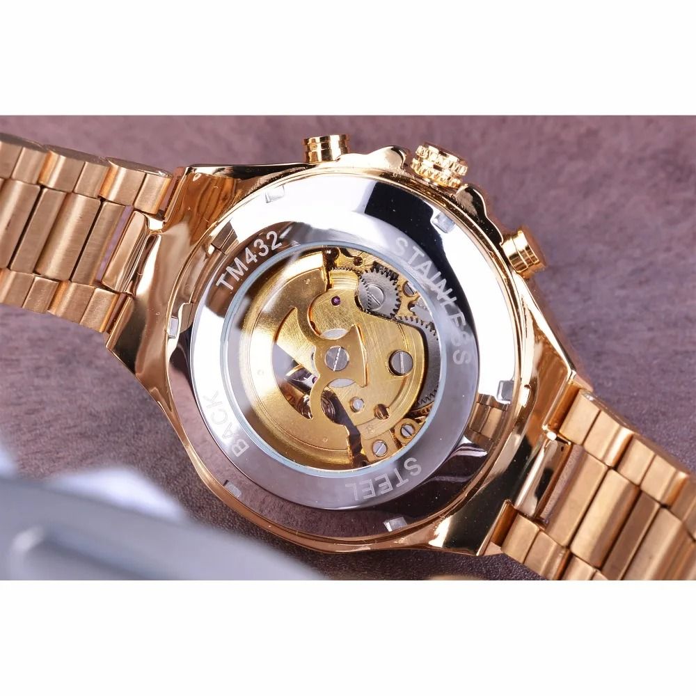 Winner Mechanical Sport Design Bezel Fashion Watch Mens Watches Top ...