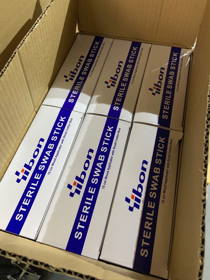 YIBON Medical sterile swab stick, Health & Nutrition, Medical Supplies ...