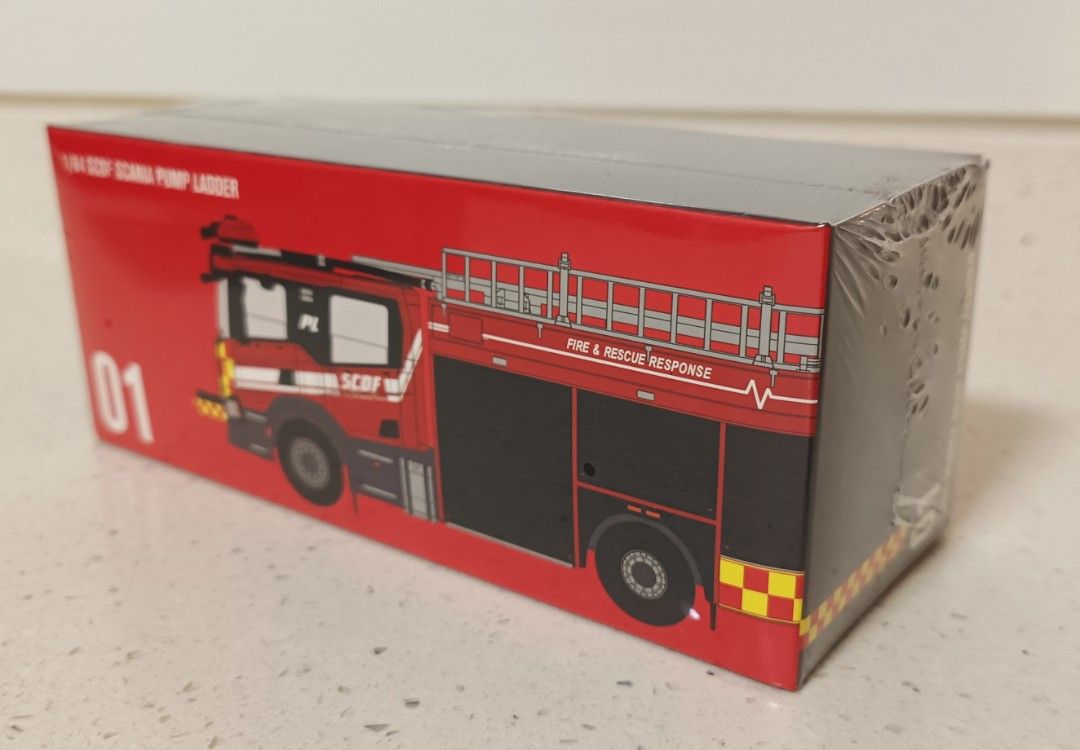 1/64 SCDF Scania Pump Ladder 15th Year Anniversary Model, Hobbies ...