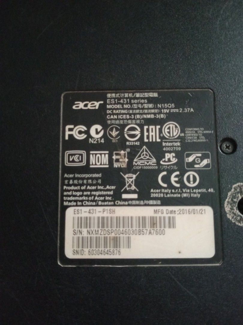Acer, Computers & Tech, Laptops & Notebooks on Carousell