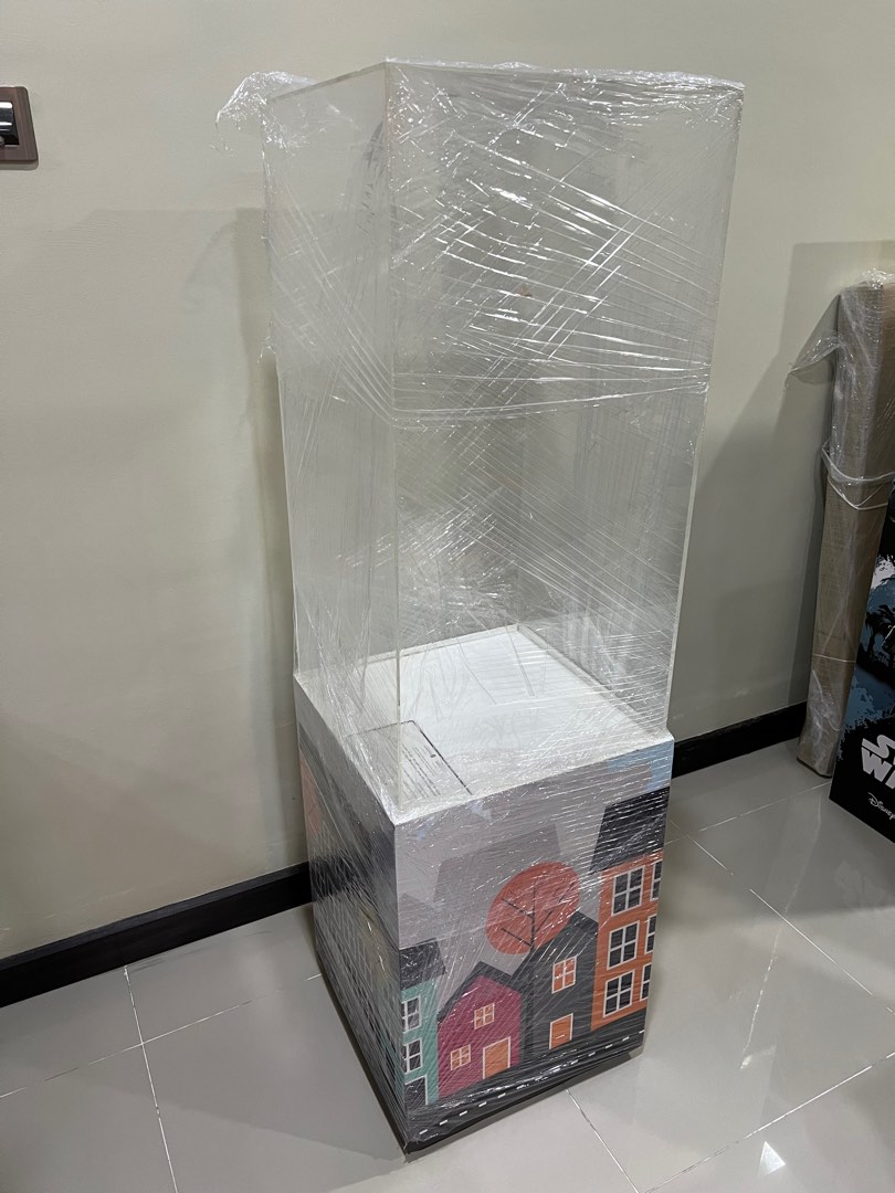 Acrylic Display Cover with Pedestal Stand, Furniture & Home Living ...