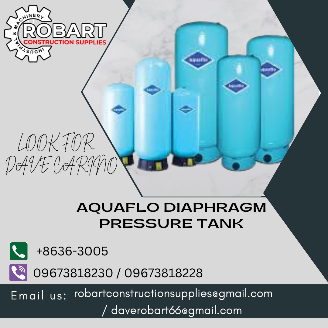 AQUAFLO DIAPHRAGM PRESSURE TANK, Commercial & Industrial, Construction ...