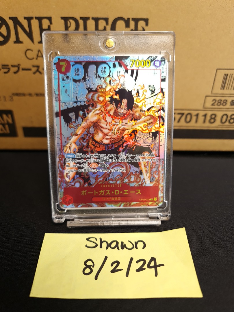 Bandai One Piece Card Game TCG - Manga ACE OP02-013 Paramount War OP02 ...