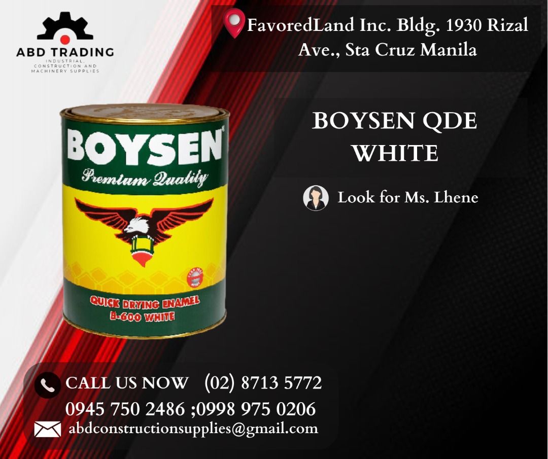 BOYSEN QDE WHITE, Commercial & Industrial, Construction Tools ...