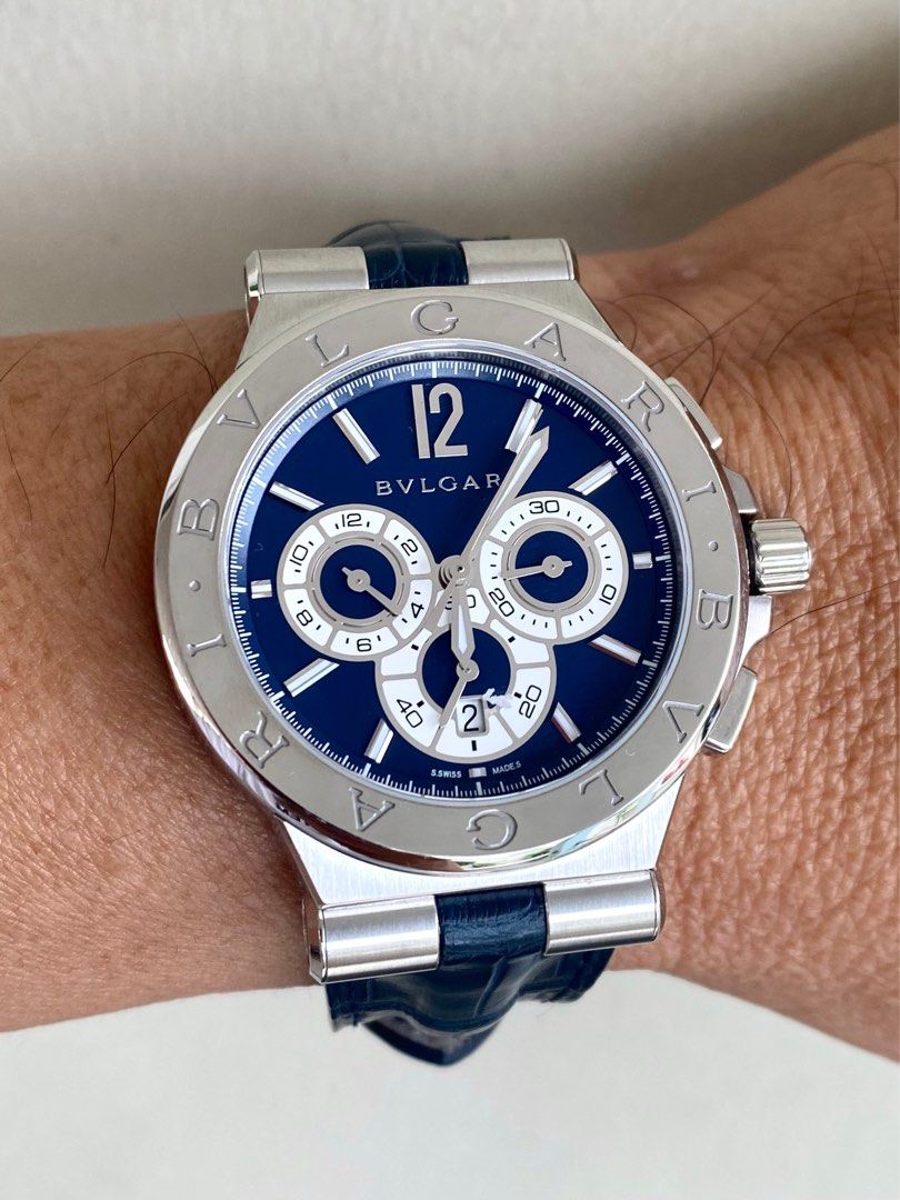 Bvlgari Diagono Chronograph Limited Edition, Luxury, Watches on Carousell