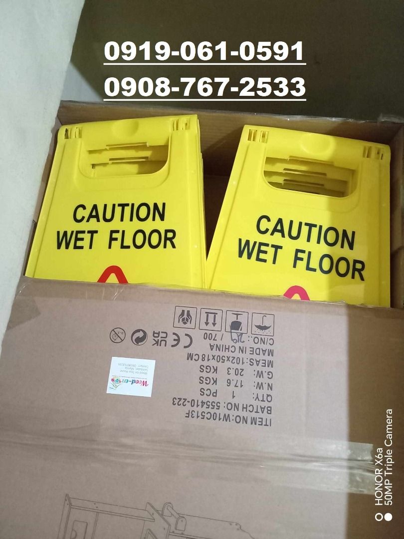 Caution Wet Floor Signage A Type, Commercial & Industrial, Industrial ...