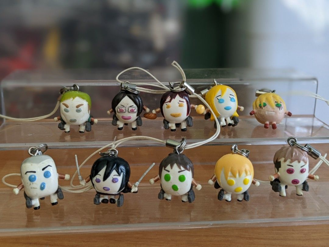 Combo set keychain mini attack on titan AOT, Hobbies & Toys, Toys & Games on Carousell
