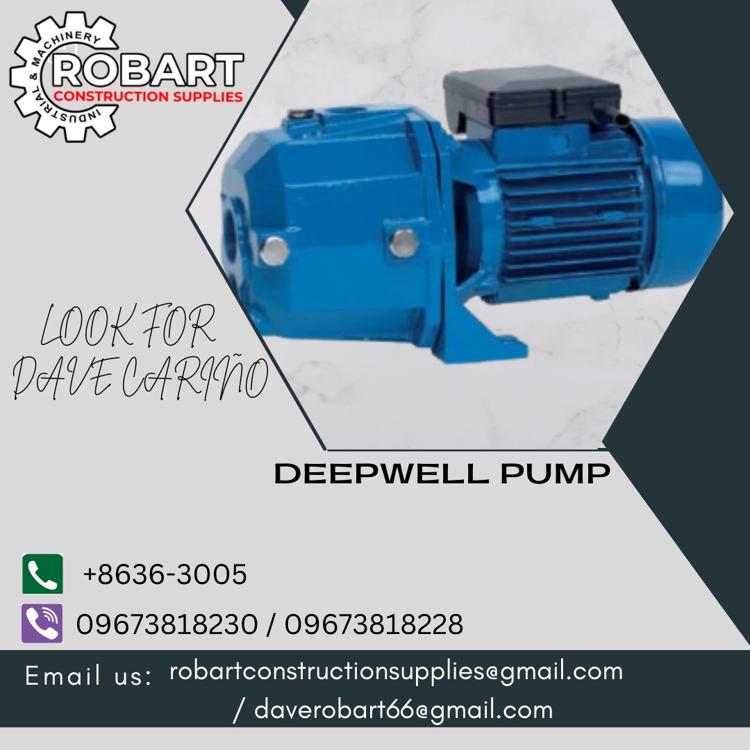 DEEPWELL PUMP, Commercial & Industrial, Construction Tools & Equipment on Carousell
