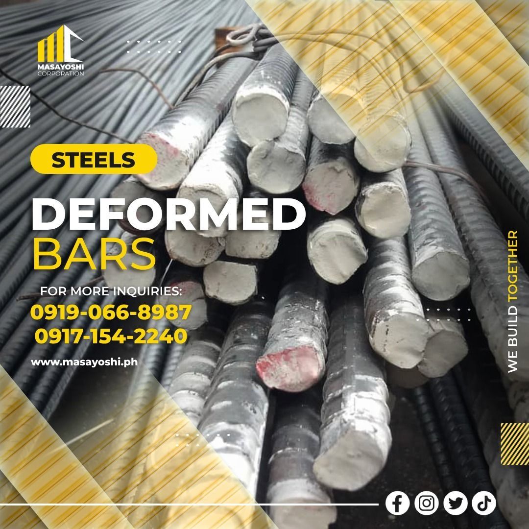 Deformed Bar 8mm x 6m | Rebar | Reinforcement Bar | Steel Bars | RSB ...