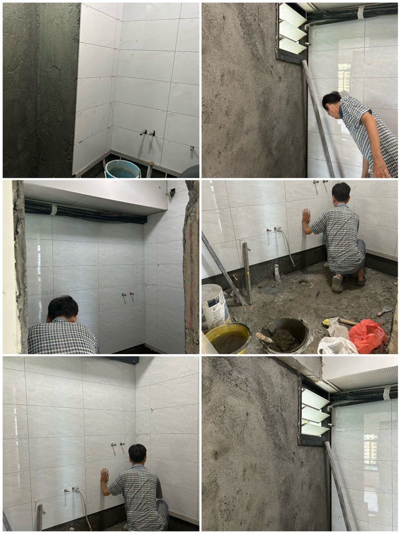 Direct contractor Toilet Renovation/Tiling works/HDB toilet renovation ...