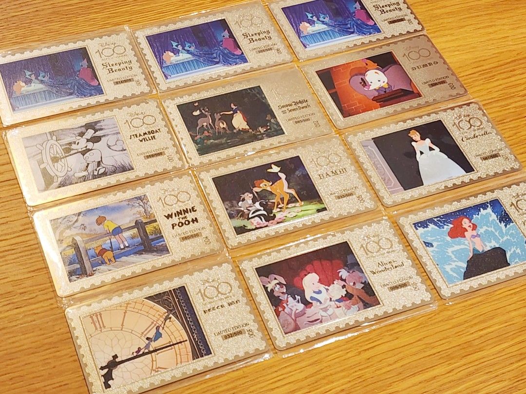 DISNEY 100 METALLIC GOLD LIMITED EDITION CPCM, Hobbies & Toys ...