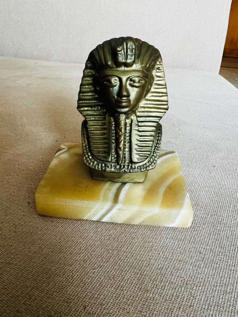 Egypt statue Souvenir display made of brass and marble, Hobbies & Toys ...