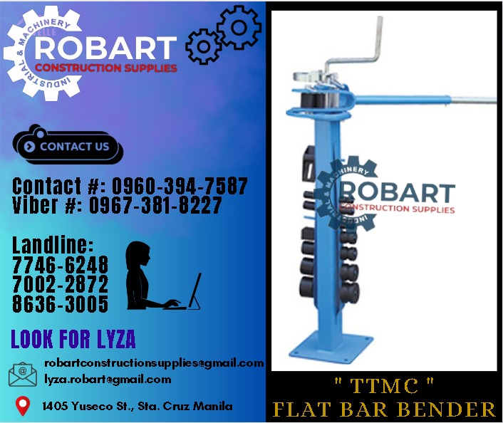 FLAT BAR BENDER TTMC, Commercial & Industrial, Construction Tools ...