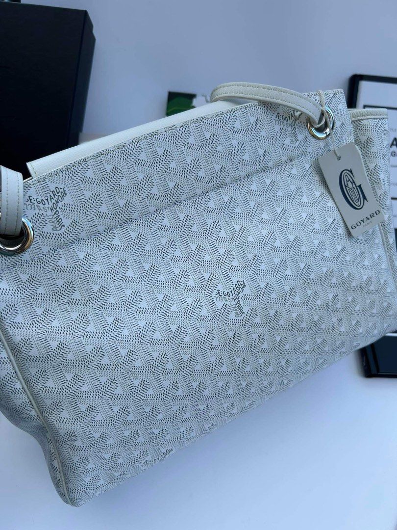 Goyard Routte Pm White, Luxury, Bags & Wallets on Carousell