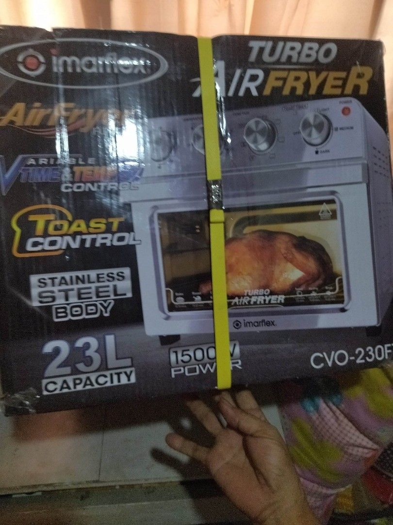 Imarflex turbo airfryer oven, Furniture & Home Living, Kitchenware ...
