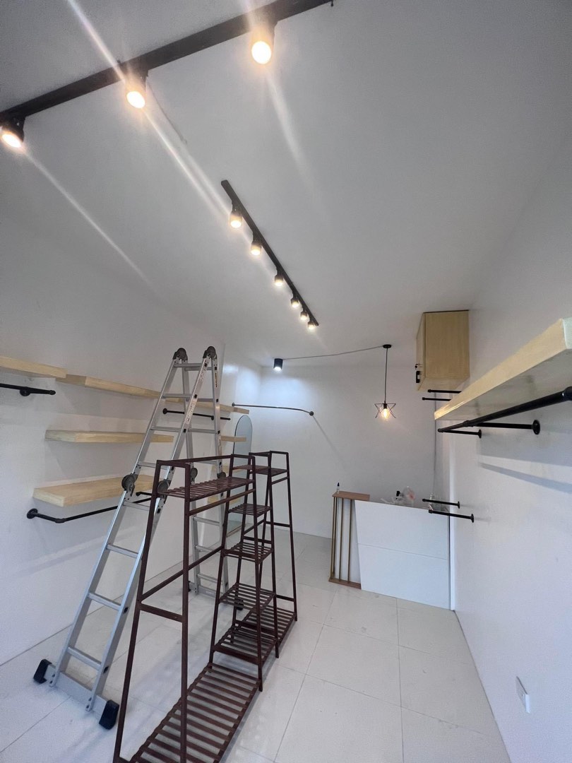 IRON PIPE RACK and shelves, Furniture & Home Living, Furniture, Shelves ...