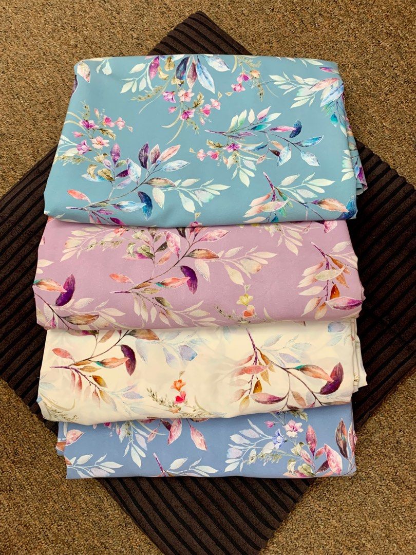 Kain sutera italy, Women's Fashion, Muslimah Fashion, Baju Kurung ...