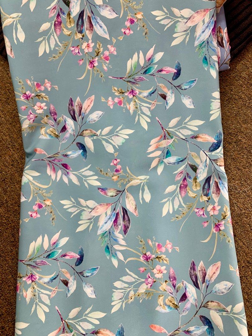 Kain sutera italy, Women's Fashion, Muslimah Fashion, Baju Kurung ...