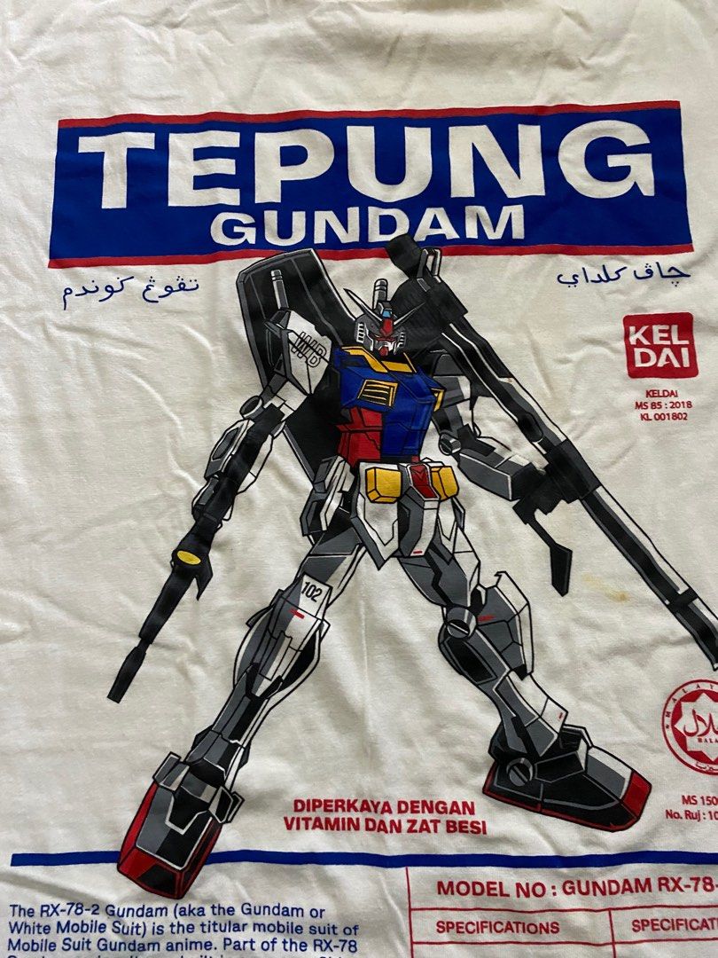 KELDAI TEPUNG GUNDAM, Men's Fashion, Tops & Sets, Tshirts & Polo Shirts ...