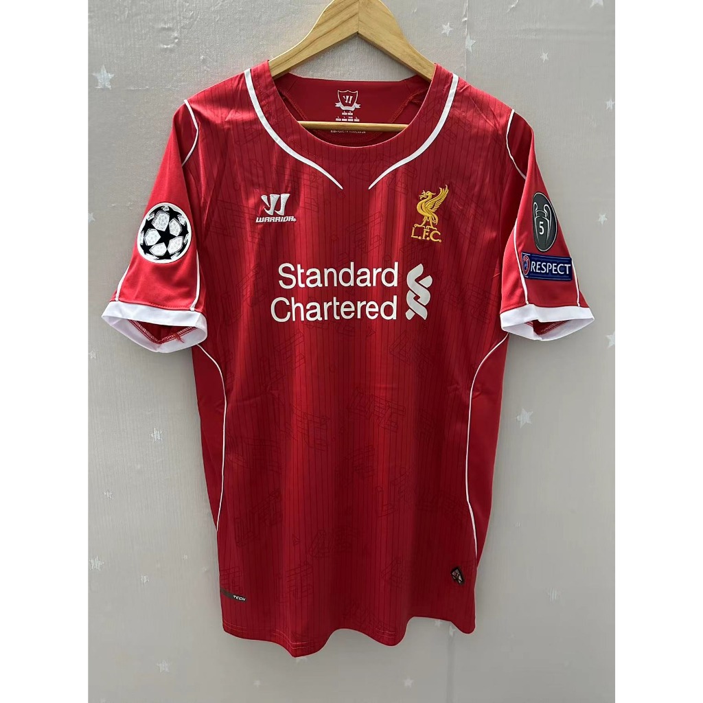 Liverpool FC Steven Gerrard 14-15 season retro football jersey, Men's ...