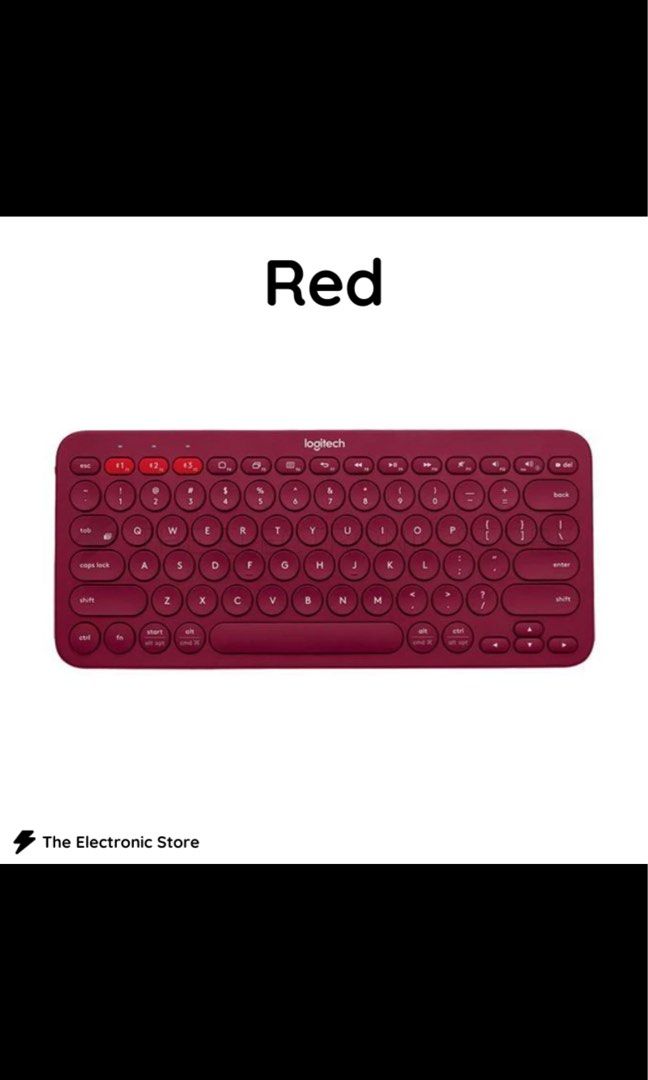 LOGITECH RED KEYBOARD, Computers & Tech, Parts & Accessories, Computer ...