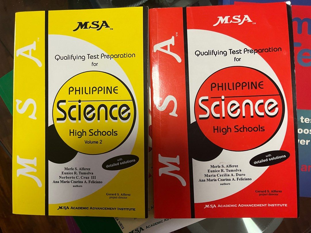 MSA Philippine Science High Schools Preparation, Volumes 1 and 2 ...