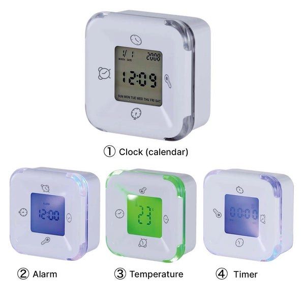Nitori Digital Multifunction Clock Pirouette, Furniture & Home Living ...